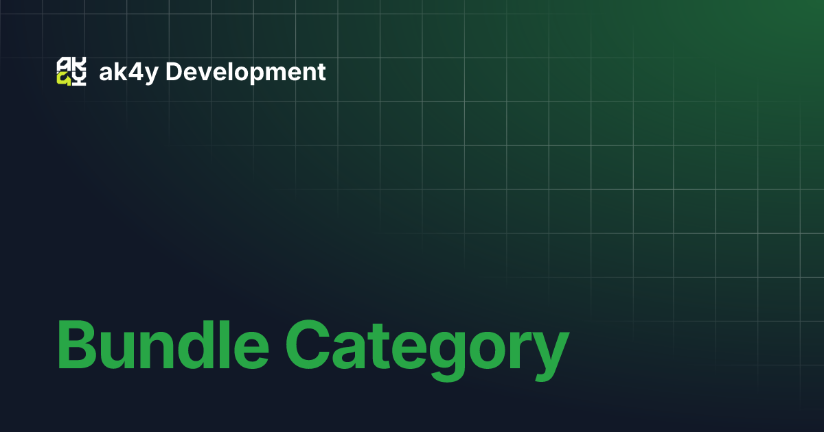 Bundle Category | ak4y Development